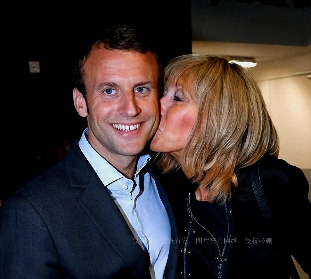 Macron is affectionate? Restore the photo of 69-year-old Brigitte into ...