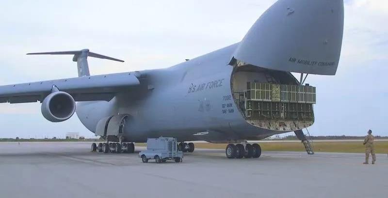 The American C5 Super Galaxy transport aircraft is currently the ...