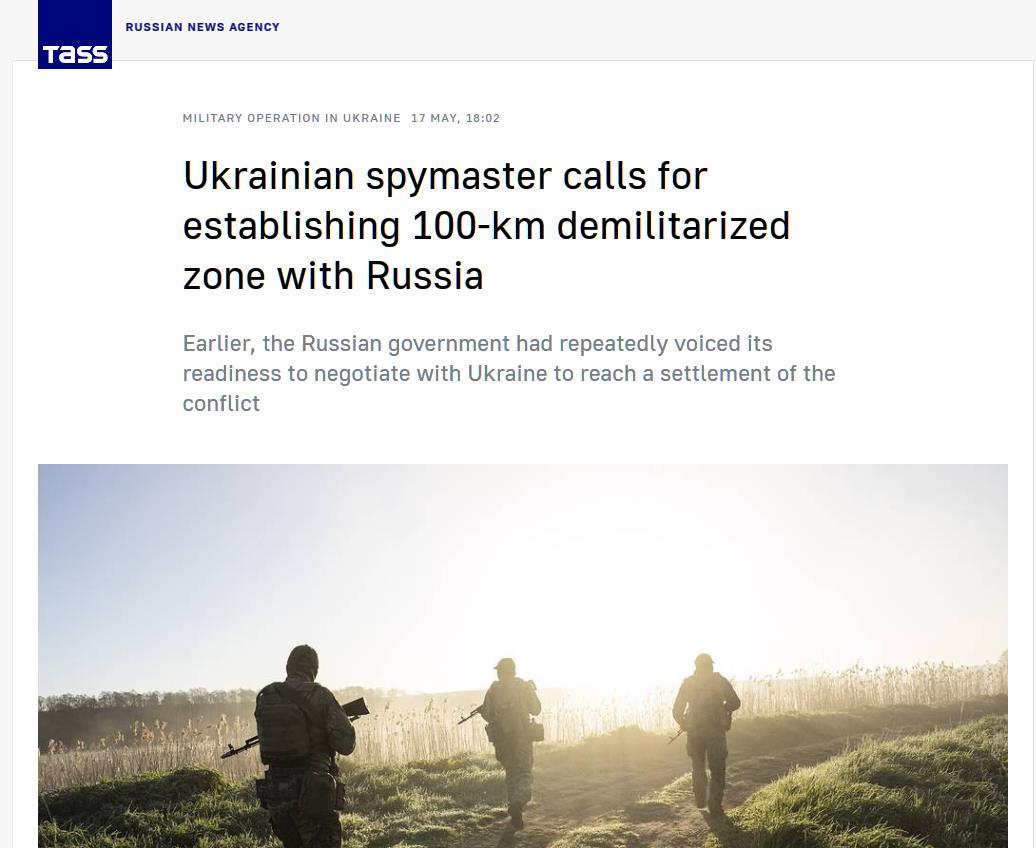 TASS news agency: Ukraine calls for the establishment of a 100 ...