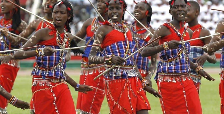 With 1 spear, 1 shield, and 1 short stick, the Maasai can kill the lion ...