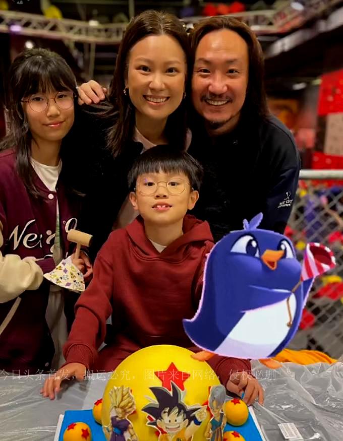 Ronald Cheng celebrated his 8-year-old son's birthday. It was a warm ...