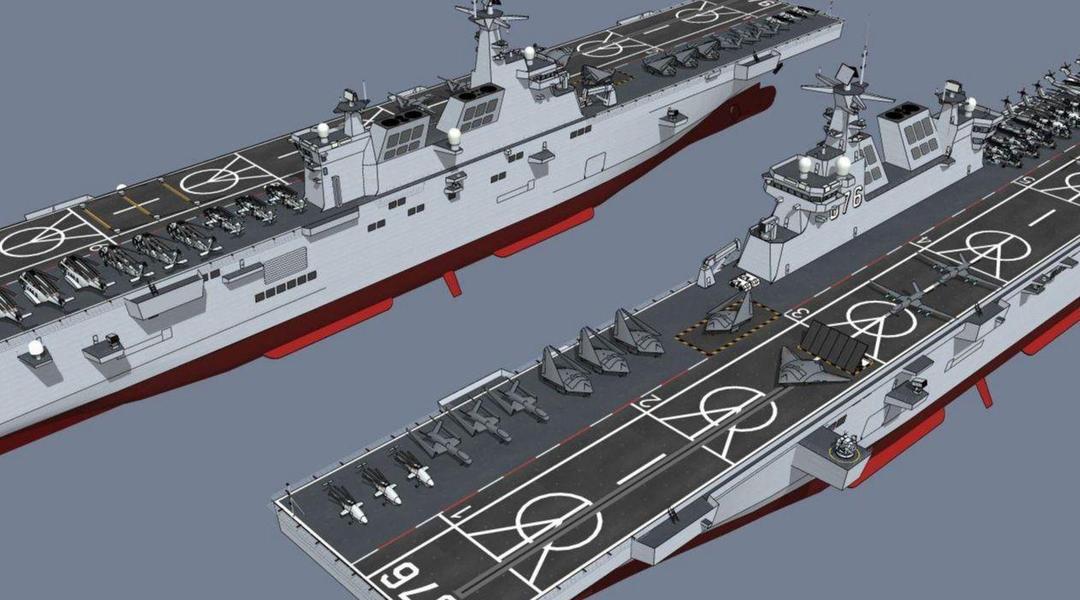 076 is here? A ship type that has never appeared in the world. In fact ...