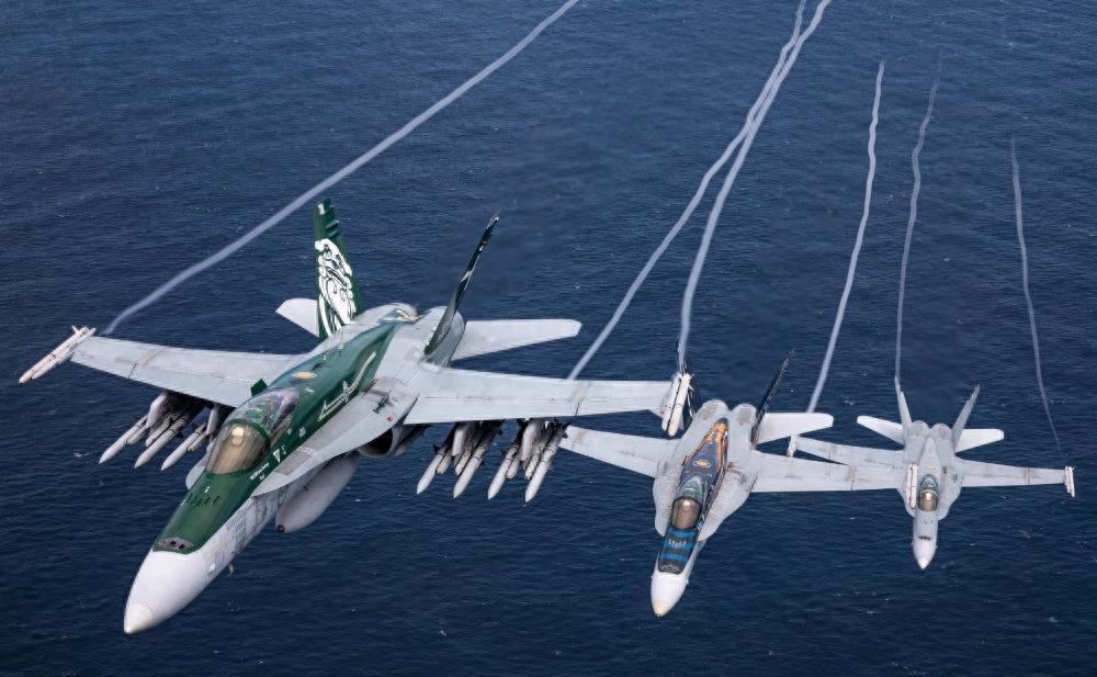 The Rap of China in the air: The F18 fighter jet takes off ...