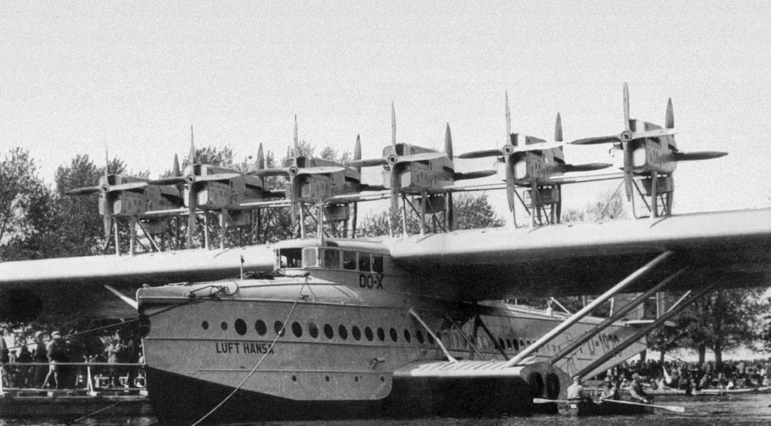 German fantasy masterpiece, the DO-X large seaplane that dominated the ...