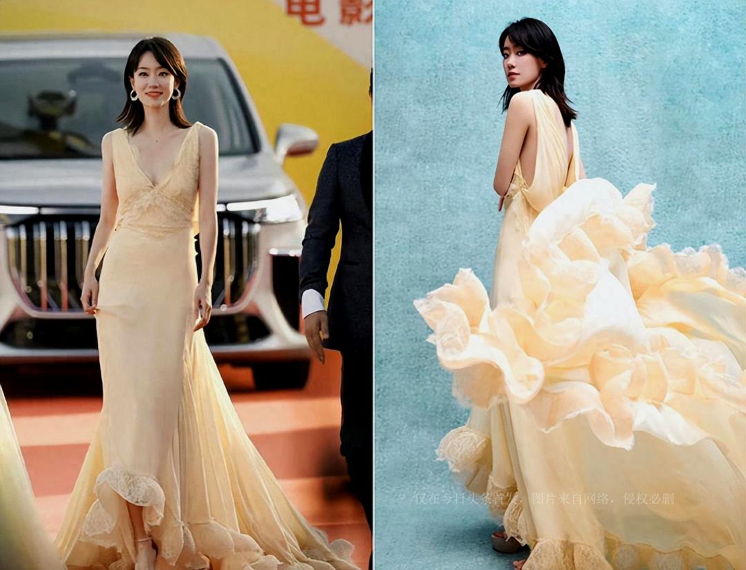 39-year-old Wang Xiaowei shows off her bust in a tube top, Zeng Li's see-through clothes are too ...