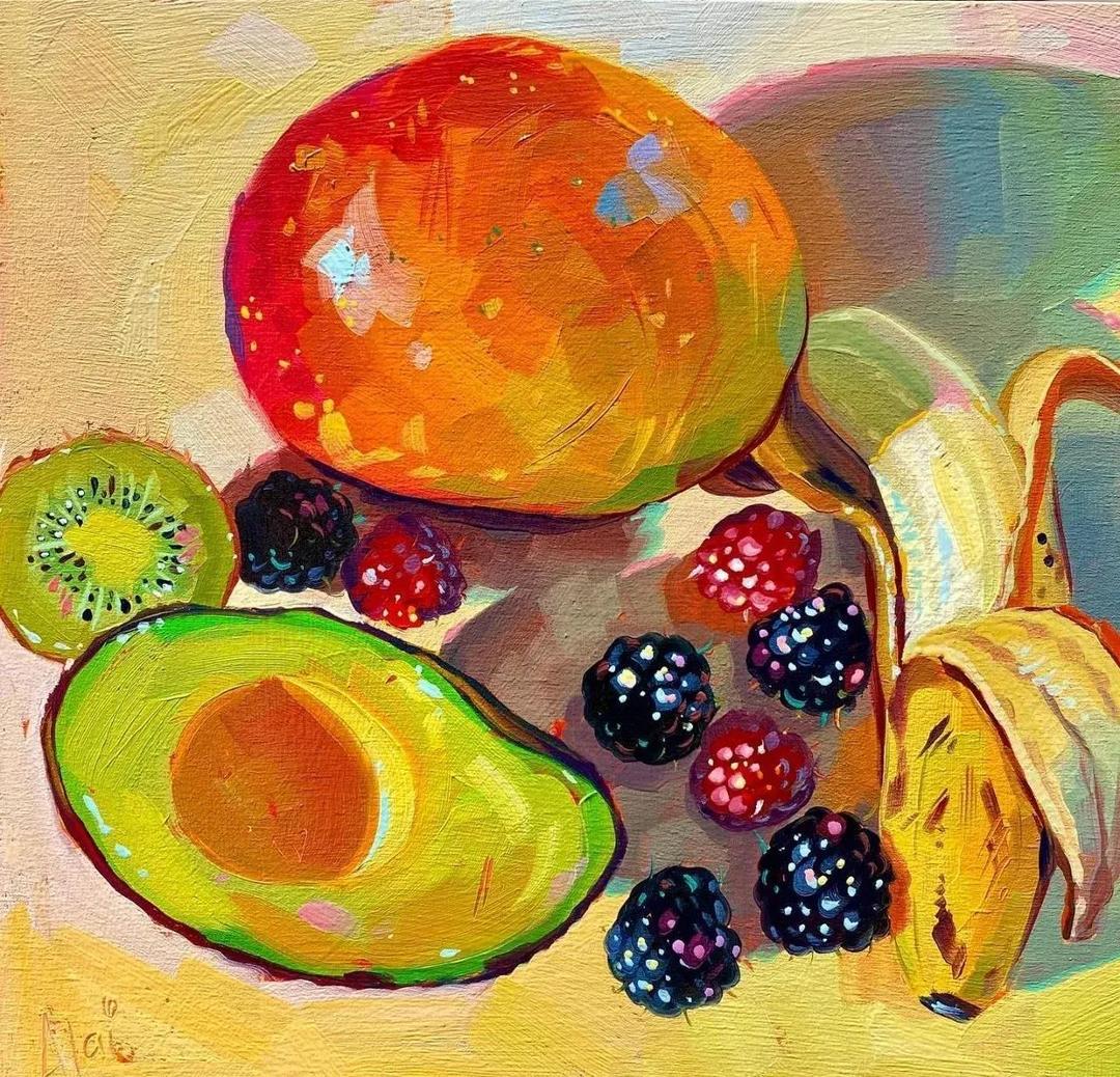 "Color enhancement" painter, paint colorful omelettes to excite the ...