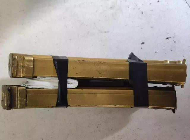 For 95 rifle magazines, electrical tape is wrapped, possibly to ...