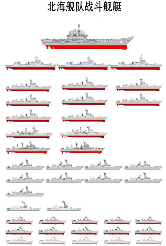 How strong are each of the three major fleets of the Chinese Navy? Can ...