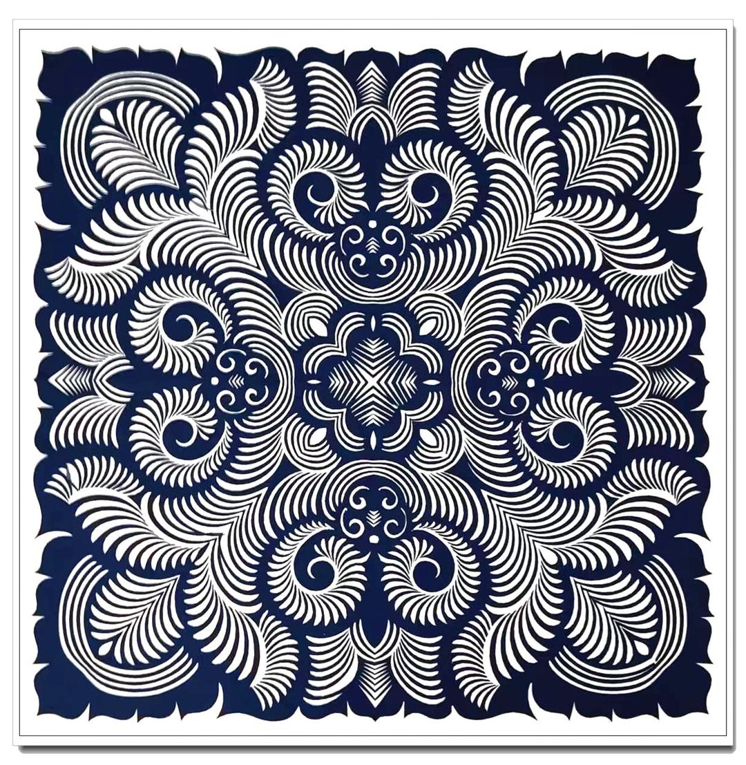 The elegant and simple and mysterious paper-cut patterns will shock you ...