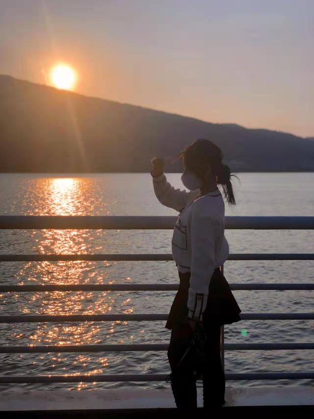 Sunset background photo of Dianchi Haigeng Dam - iMedia