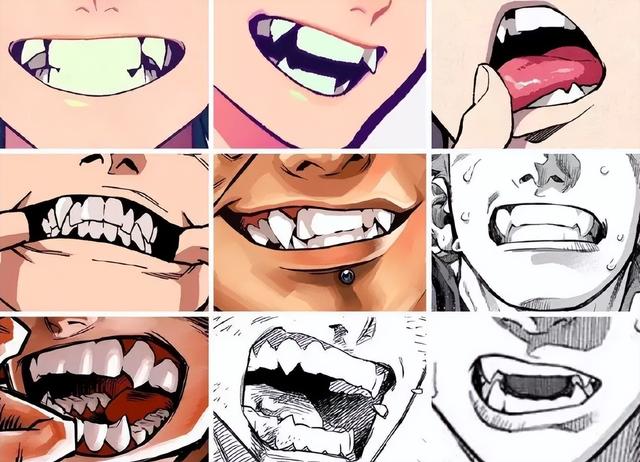 How to draw anime characters' teeth?Teach you to draw the main points ...