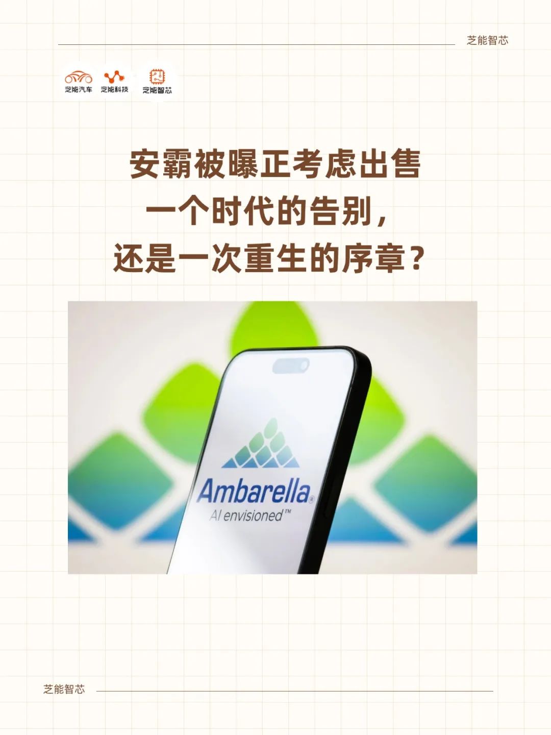 Why is Ambarella, the pioneer of AI chips, on the verge of being sold ...