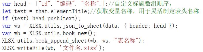 javascript中XLSX.utils.json_to_sheet自定義表頭順序 - 頭條匯