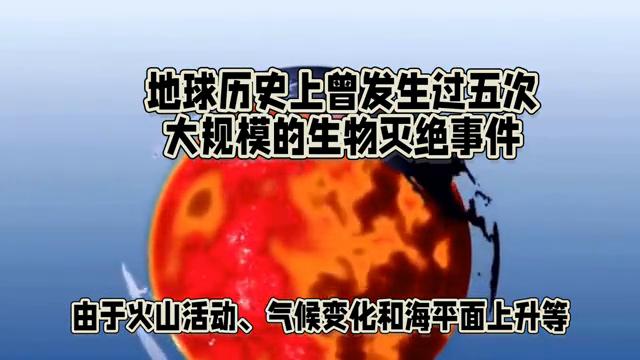 There have been five large-scale mass extinction events in the history ...