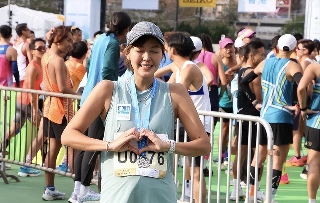 sharp! TVB's popular TVB actress' wife participated in a marathon in the seventh month of her ...