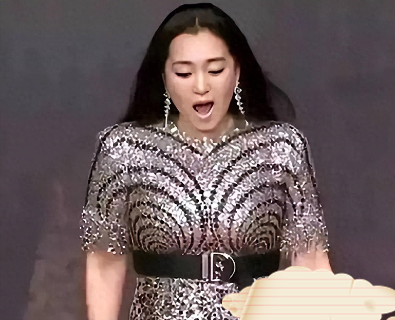 Gong Li has a broad figure with big shoulders, waist, big breasts and a ...