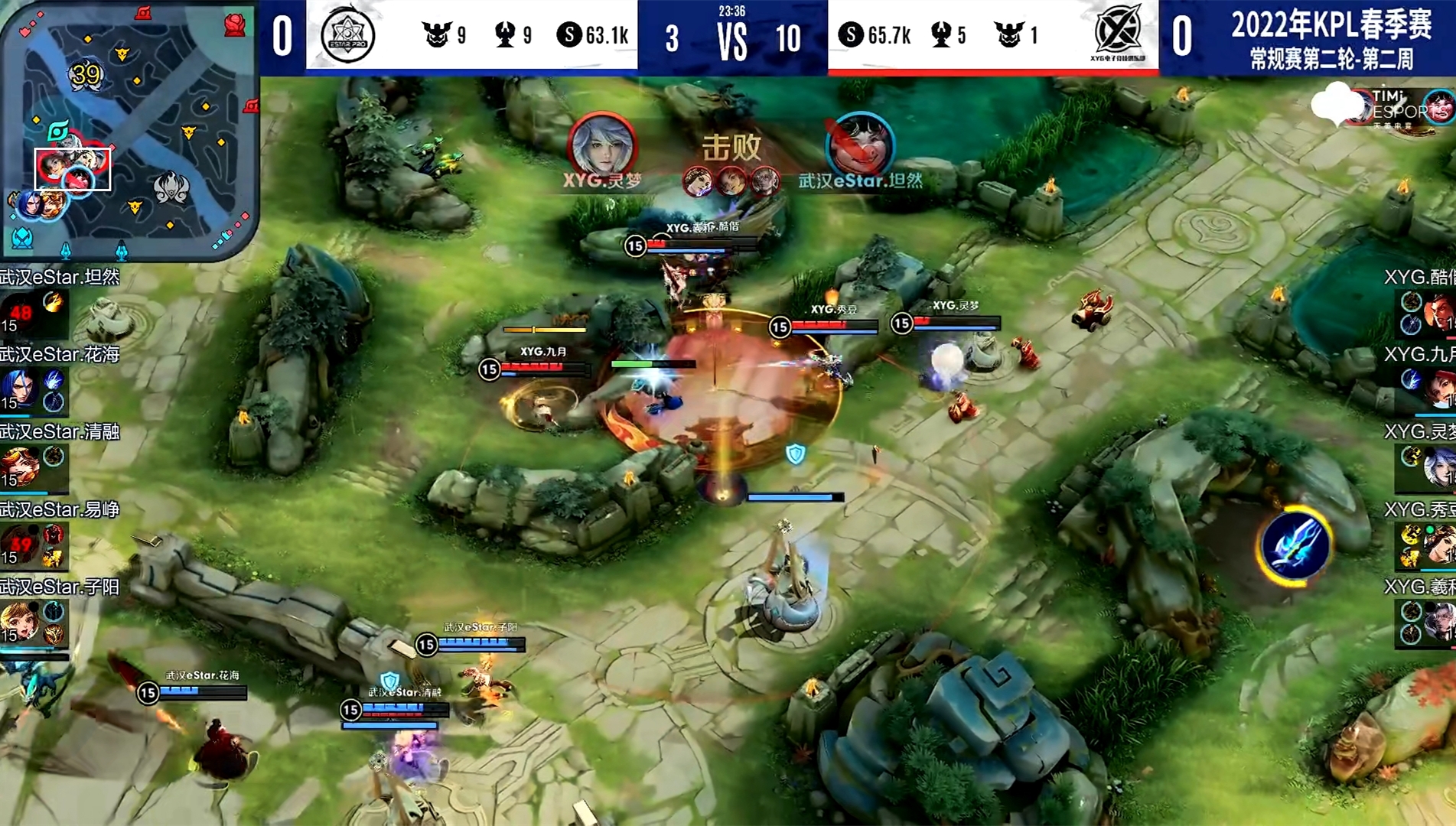 XYG2:3惜敗Estar，靈夢女媧讓人驚嘆，九月露娜盡力了 - 頭條匯