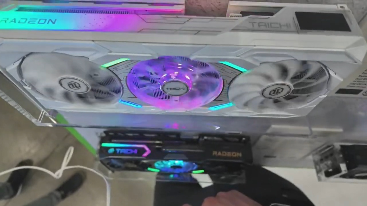 ASRock RX 9070 XT "White Tai Chi" concept graphics card is on display ...
