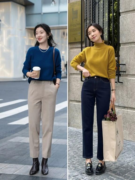 Older women, look at these bright colors and basic colors when dressing ...