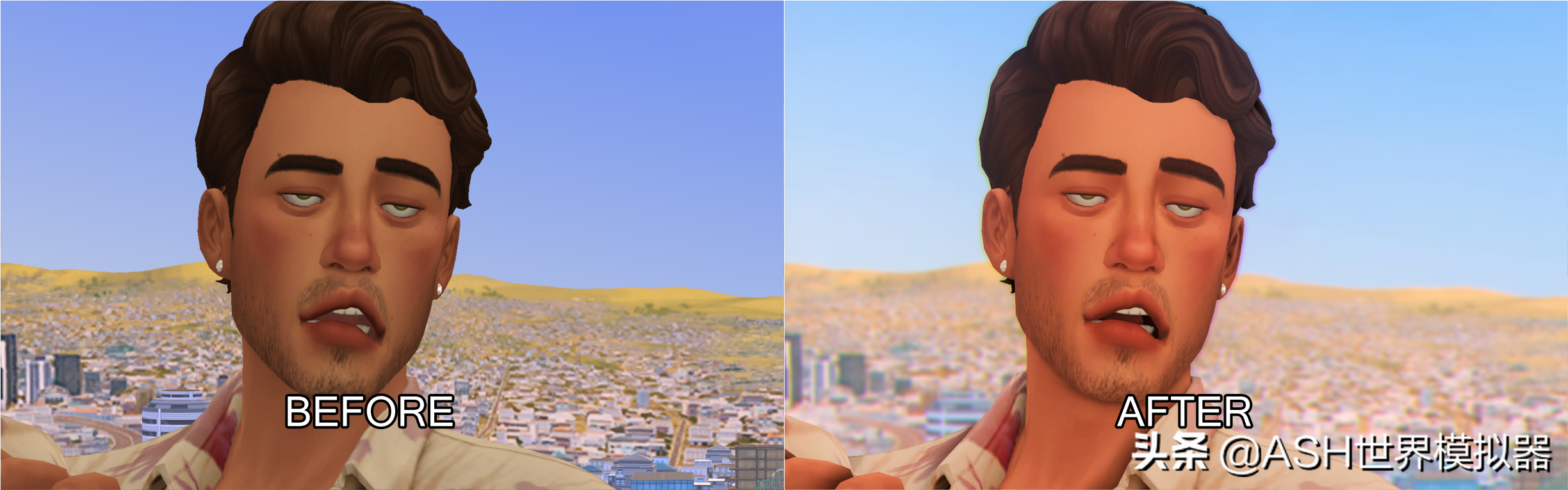 The Sims 4. Third-party Dove Reshade rendering plugin (saturated toning ...