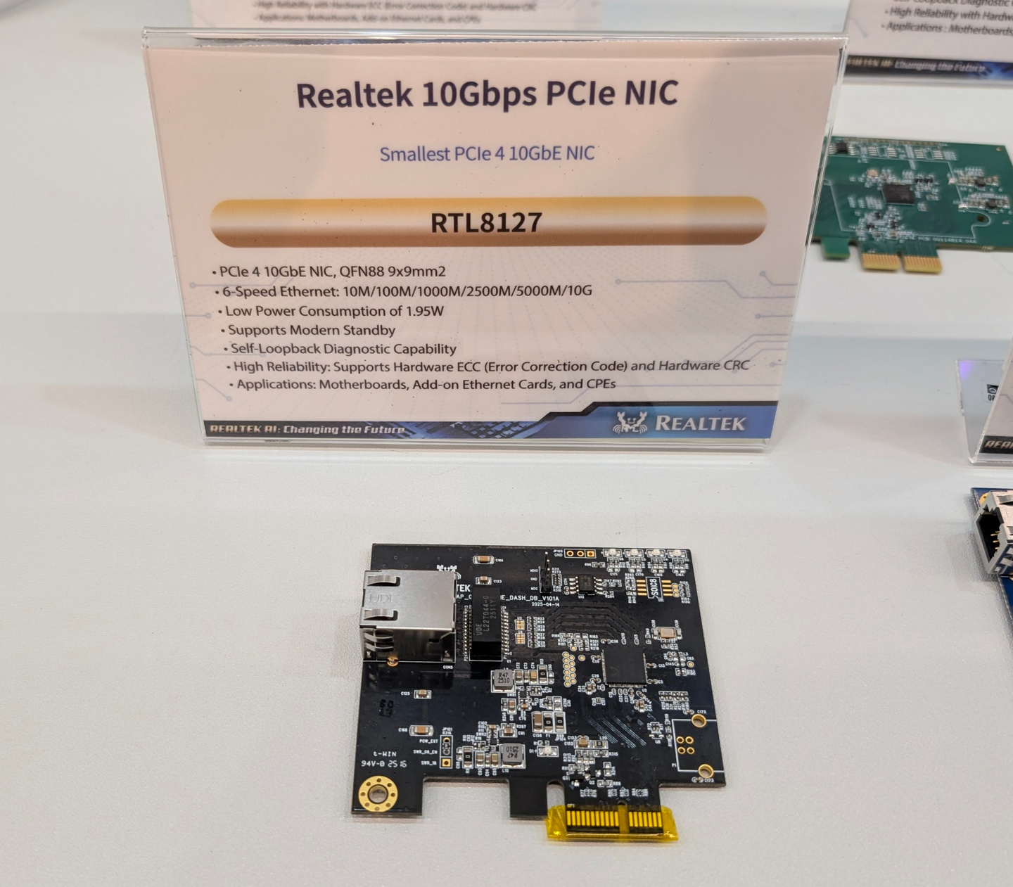 瑞昱PCIe 5.0無緩主控RTS5781、10GbE網卡RTL8127首秀 - 頭條匯