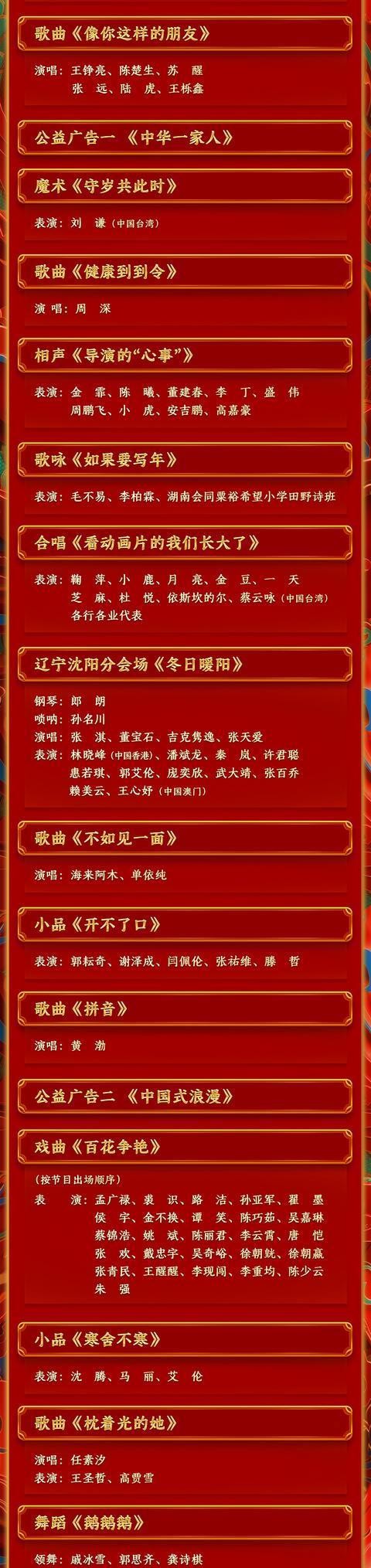 2024 CCTV "Spring Festival Gala" program list - iMedia