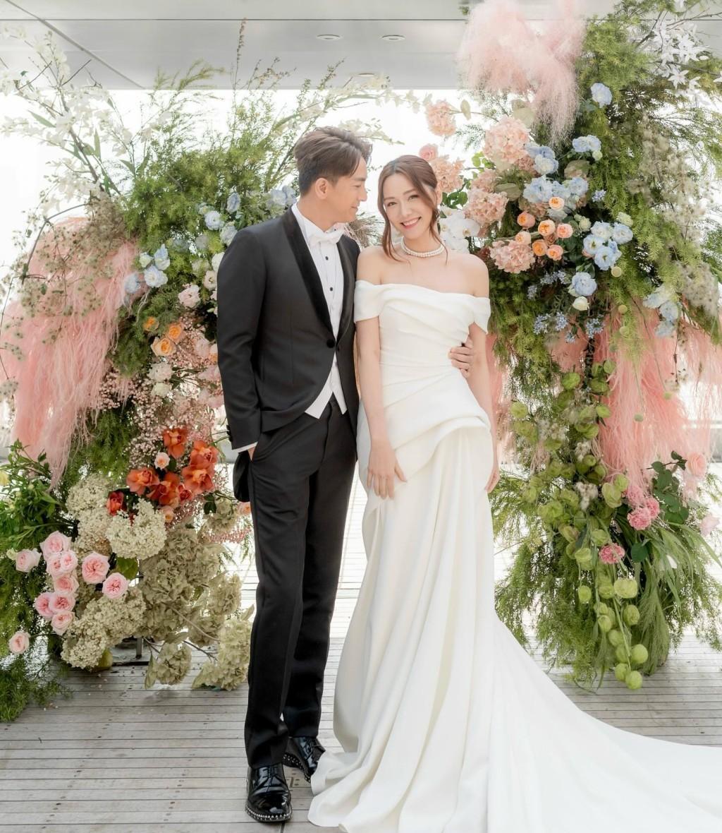 Ma Guoming, Tang Luowen showed off the wedding scene in Hong Kong! Tang ...