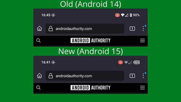 Google Android 15 will improve the status bar: update Wi-Fi signal ...