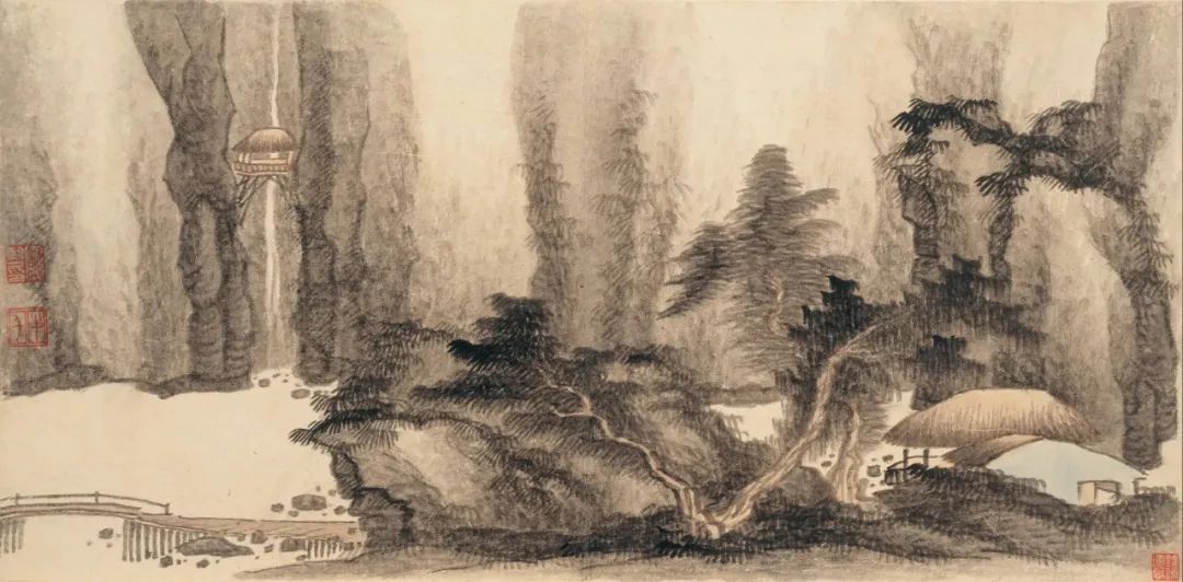 "Eight Scenery Landscapes": Gong Xian's eight ink paintings are really ...