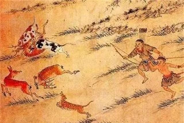 "Hunters went into the wilds, and women followed them with bows and ...