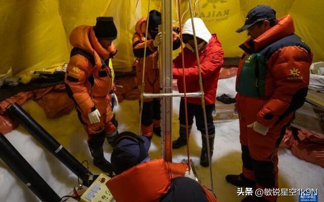 Chinese scientists drilled ice cores again at the top of the ...