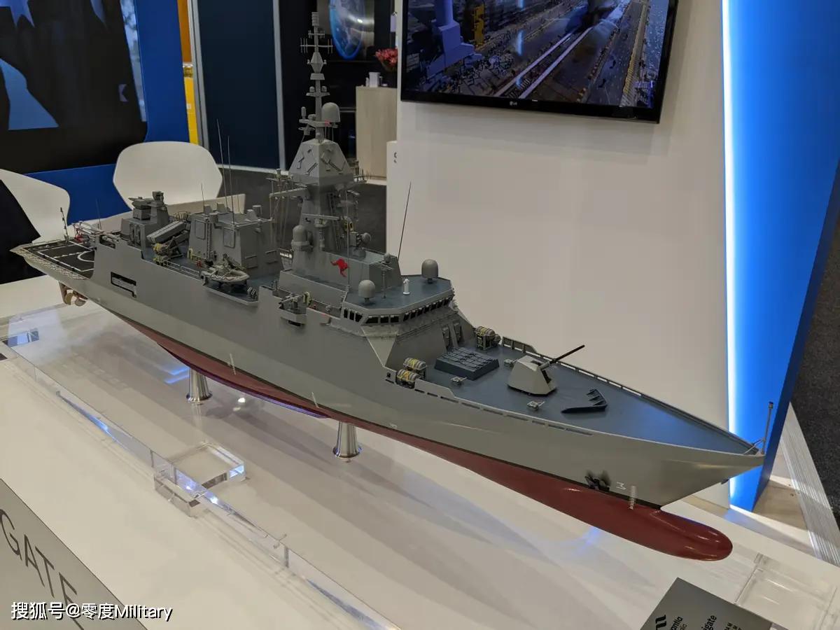 Spain's Navantia showcases the Alpha 3000 frigate, which combines a ...