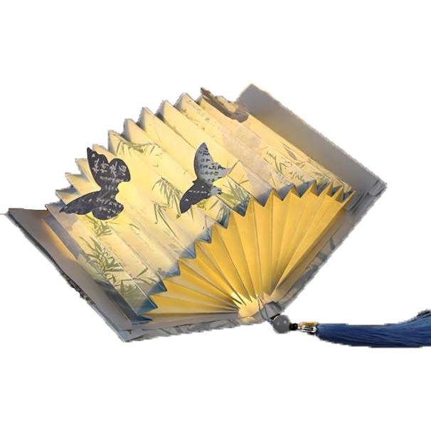 Healing light, warm waiting - calligraphy folding book lamp - iMedia
