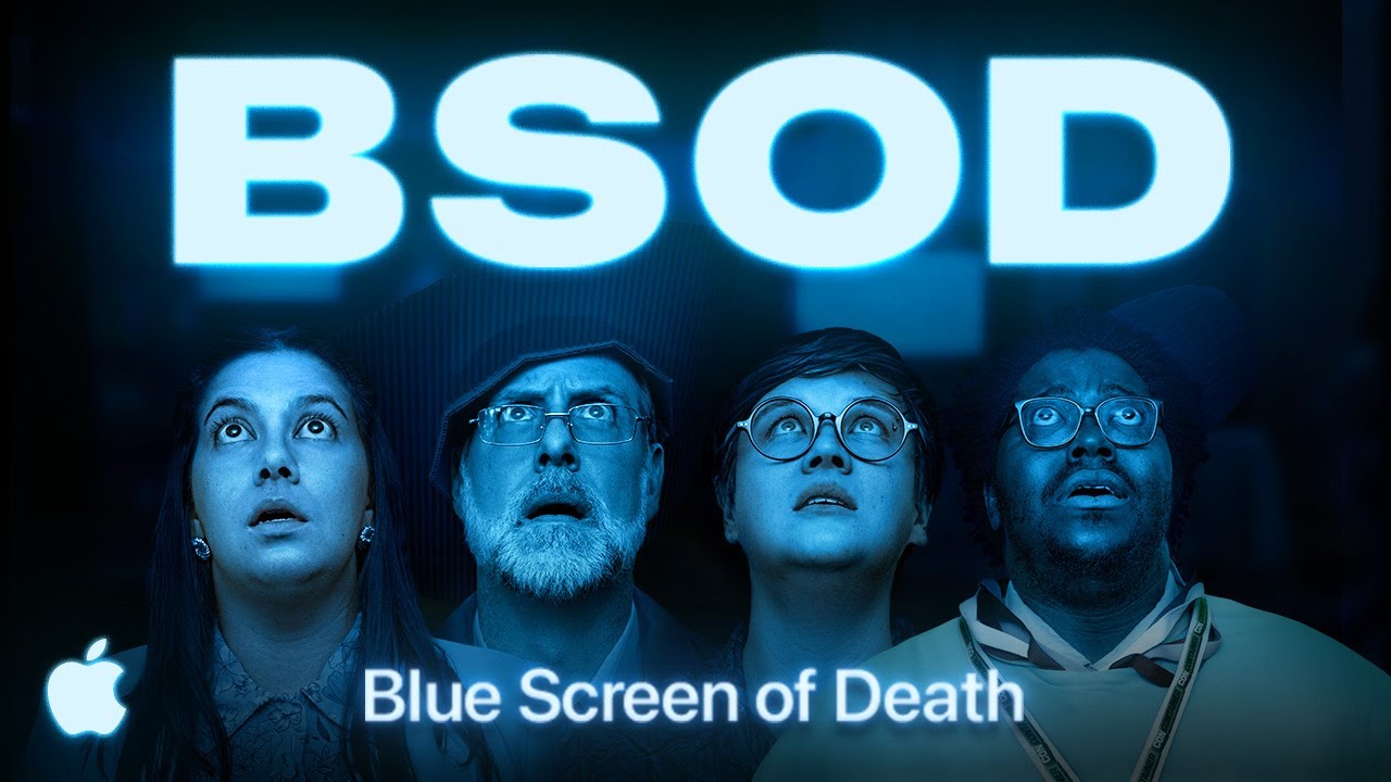 Apple's new ad pokes fun at Microsoft's Windows blue screen of death ...